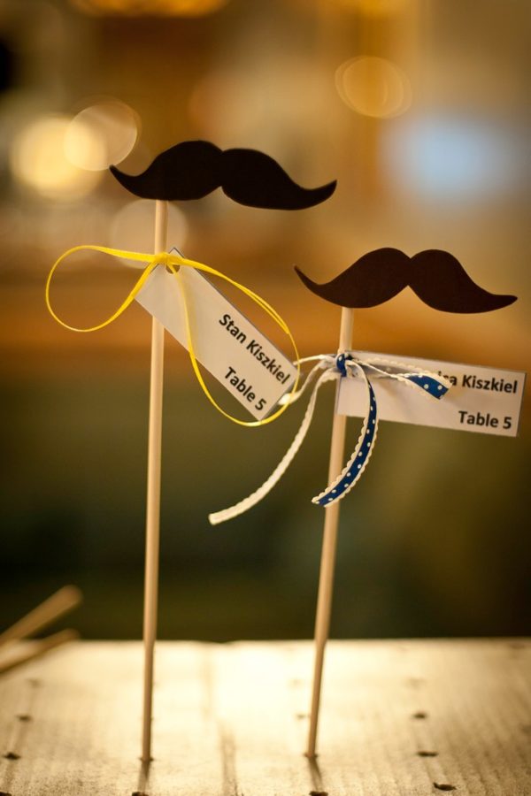 Blue + Yellow Whimsical Mustache Clearwater Beach Hyatt Wedding ...
