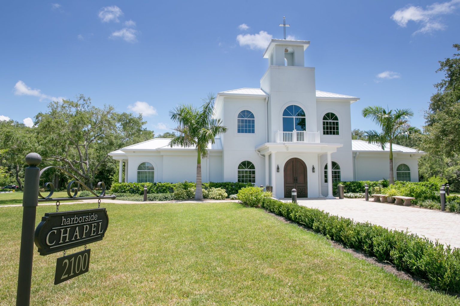 Traditional Blue Destination Florida Church Wedding | Harborside Chapel ...