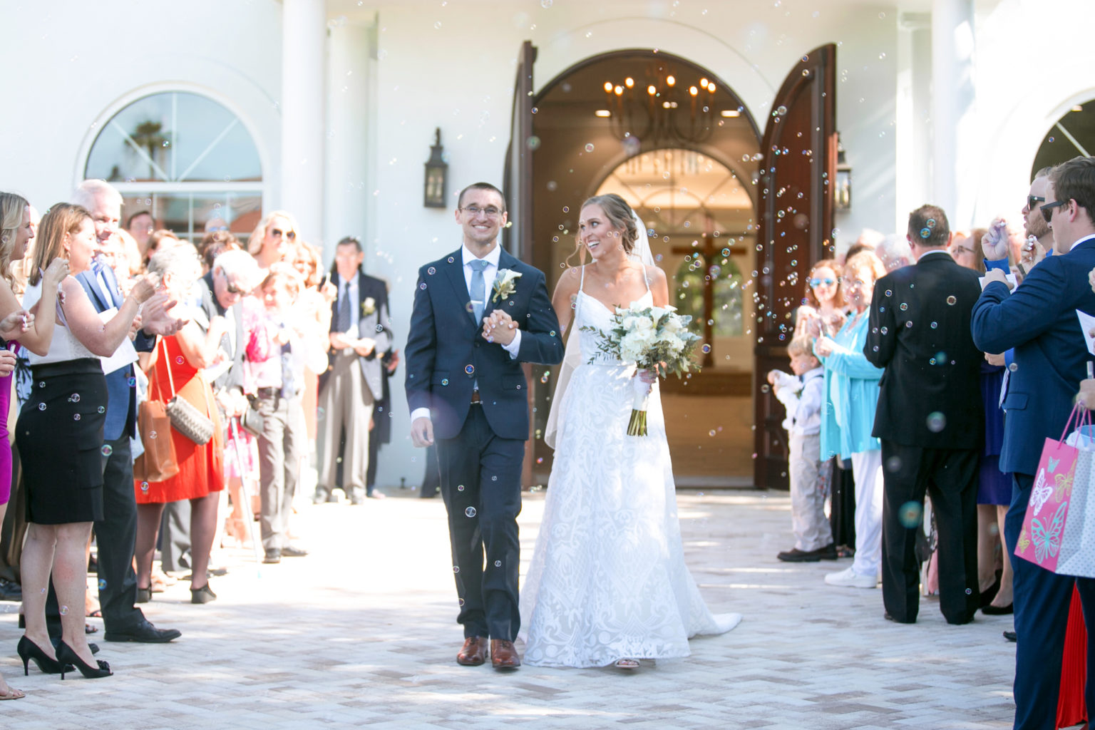 Traditional Blue Destination Florida Church Wedding | Harborside Chapel ...