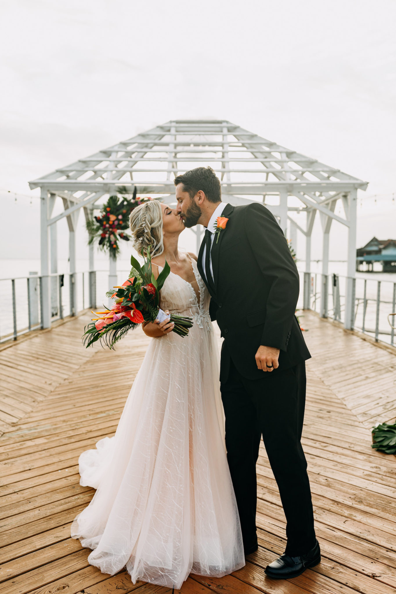 Tropical Waterfront Tampa Elopement Inspiration | Godfrey Hotel - Marry ...
