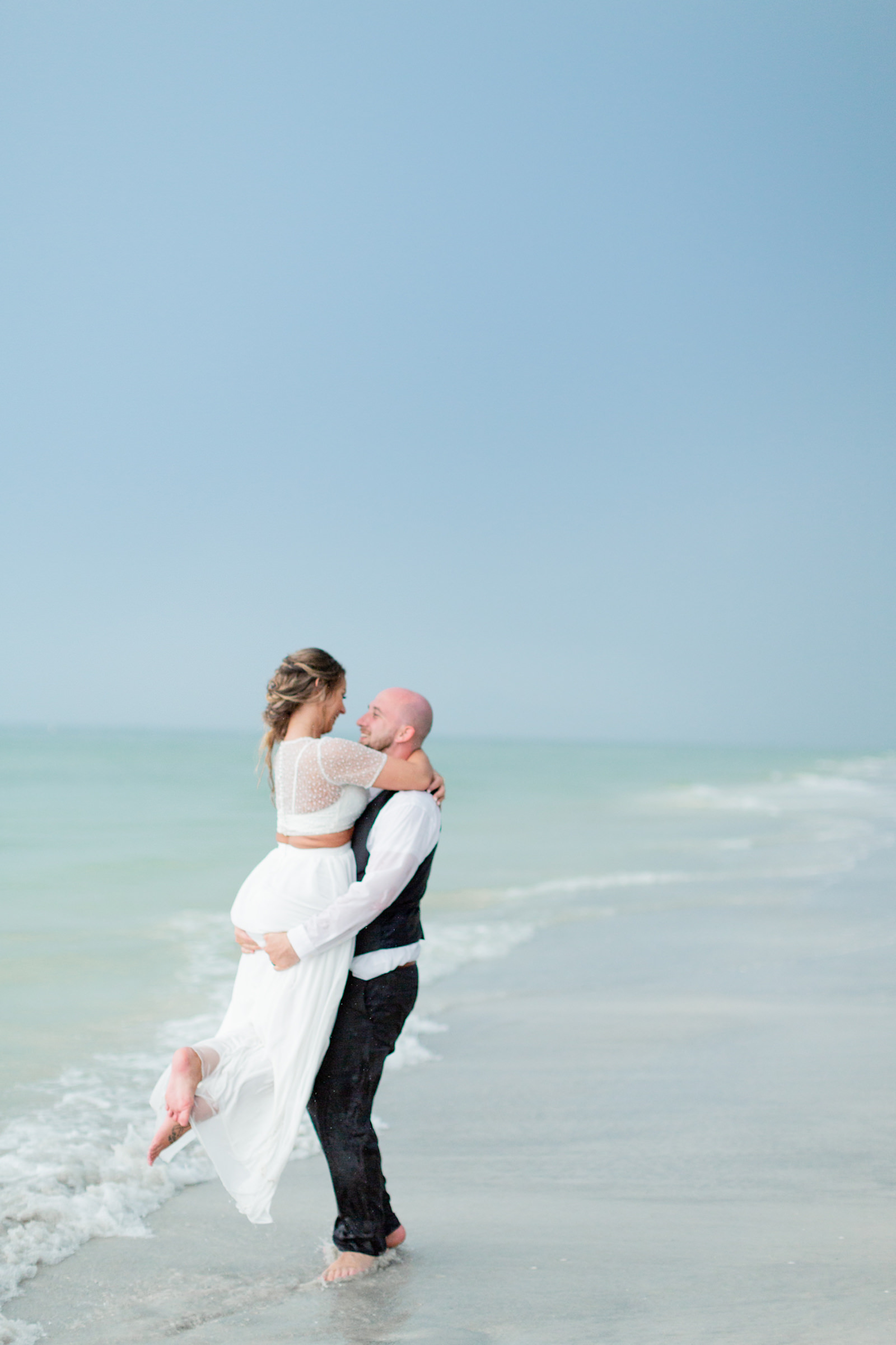 Peach And Greenery Bohemian Destination Wedding | Indian Rocks Beach ...