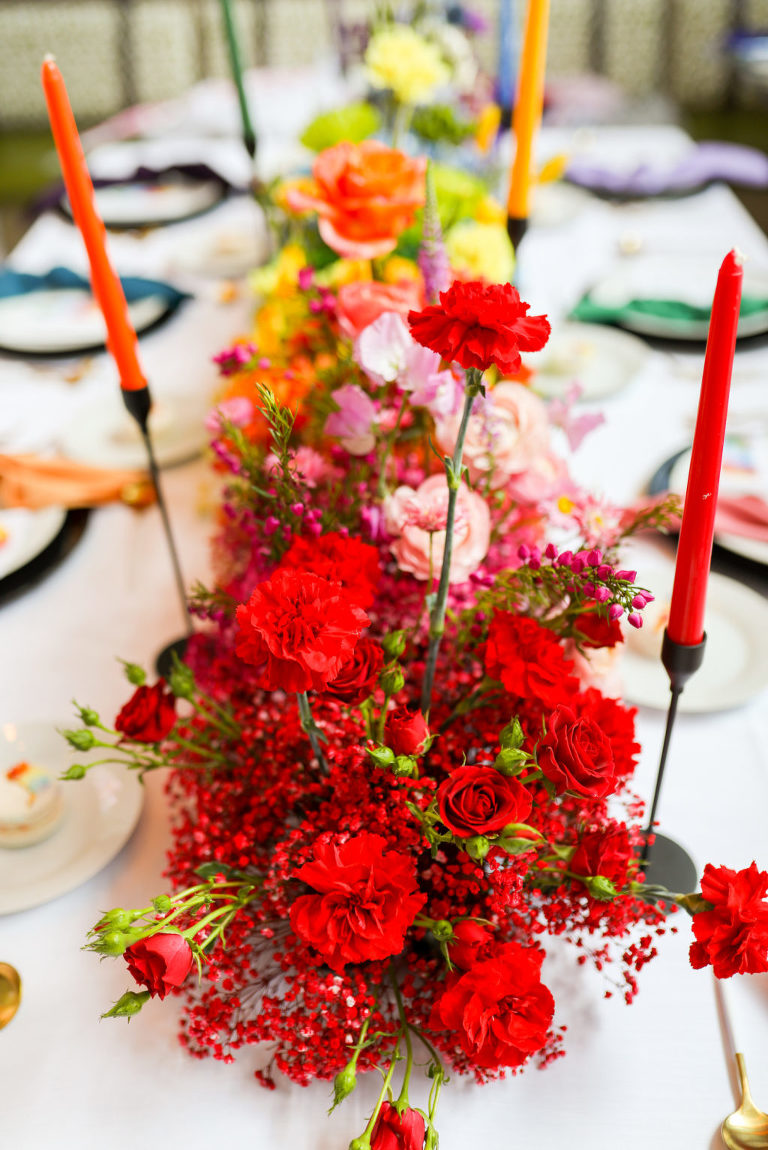 Ombré Rainbow Pride Wedding Inspiration | Hotel Alba