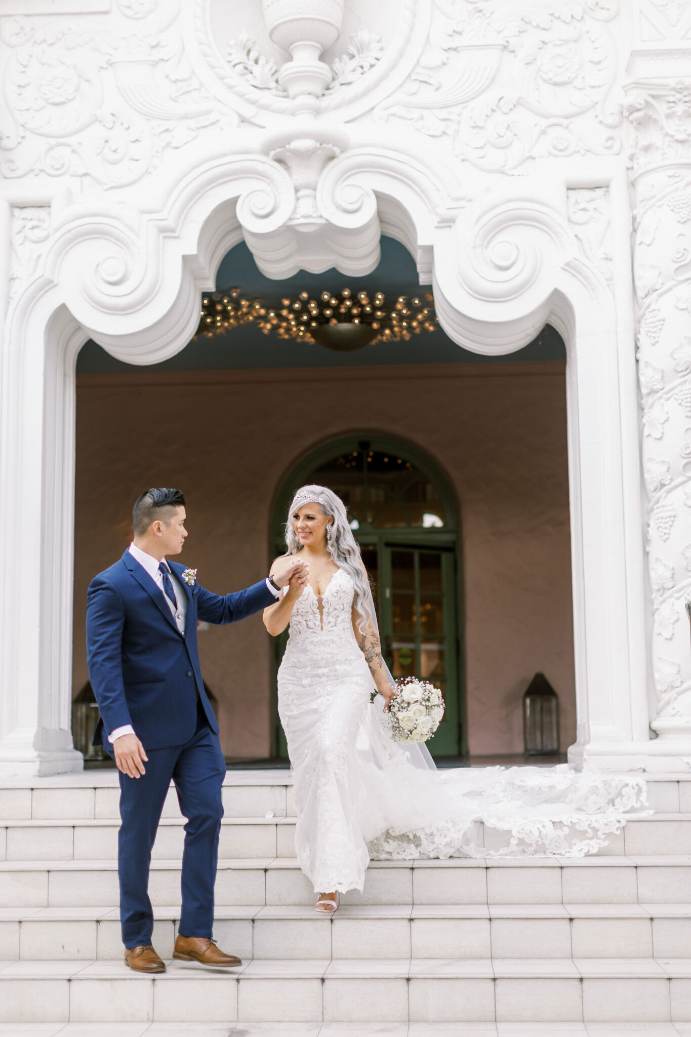 Whimsical Ombre Rainbow Downtown St. Pete Wedding | Vinoy Renaissance ...