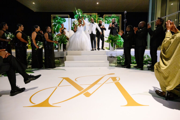 Modern Emerald Green And Black Wedding | Tampa Museum Of Art - Marry Me ...