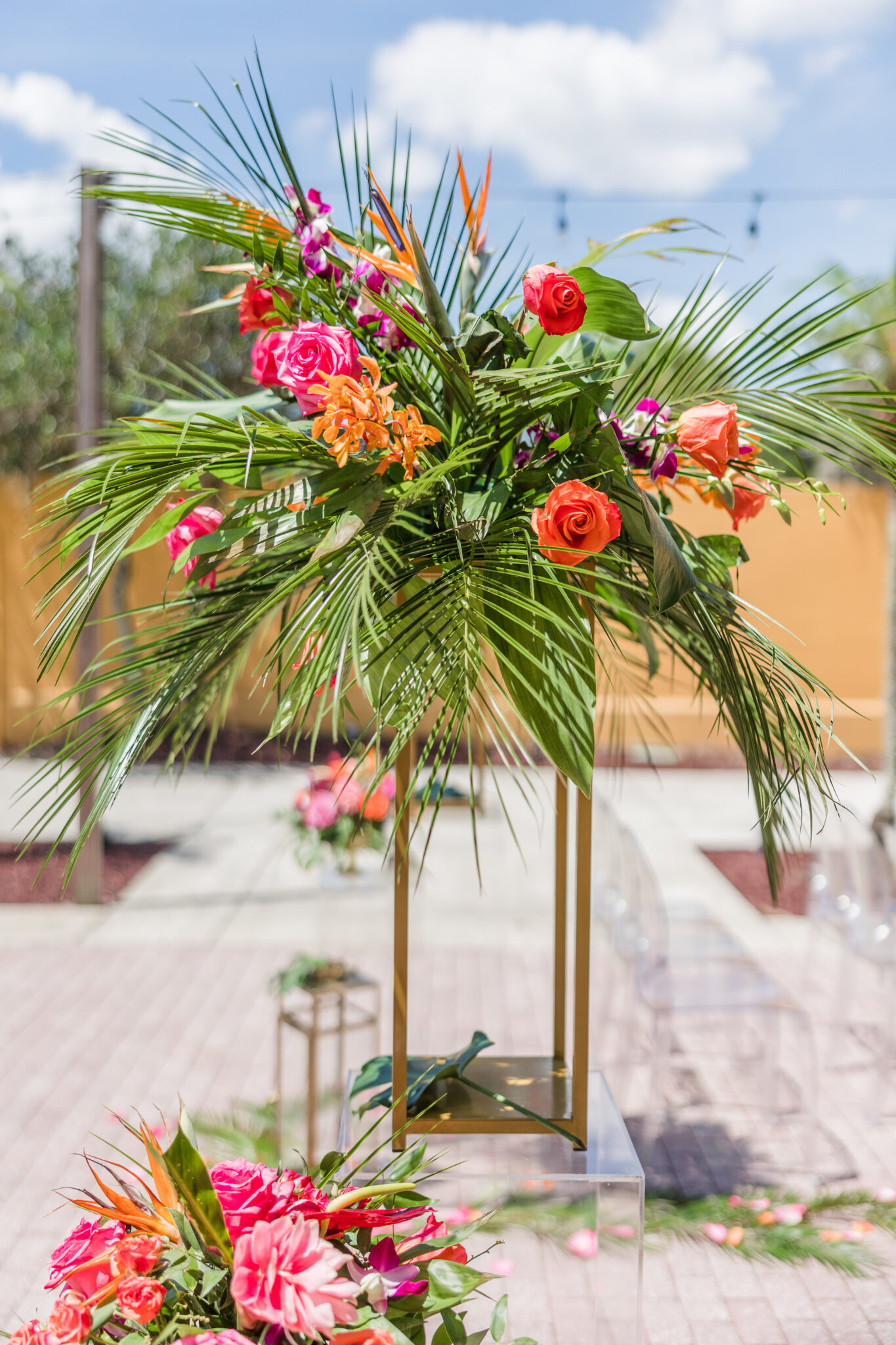 Tropical Pink And Orange Wedding | Tampa Palms Golf & Country Club ...