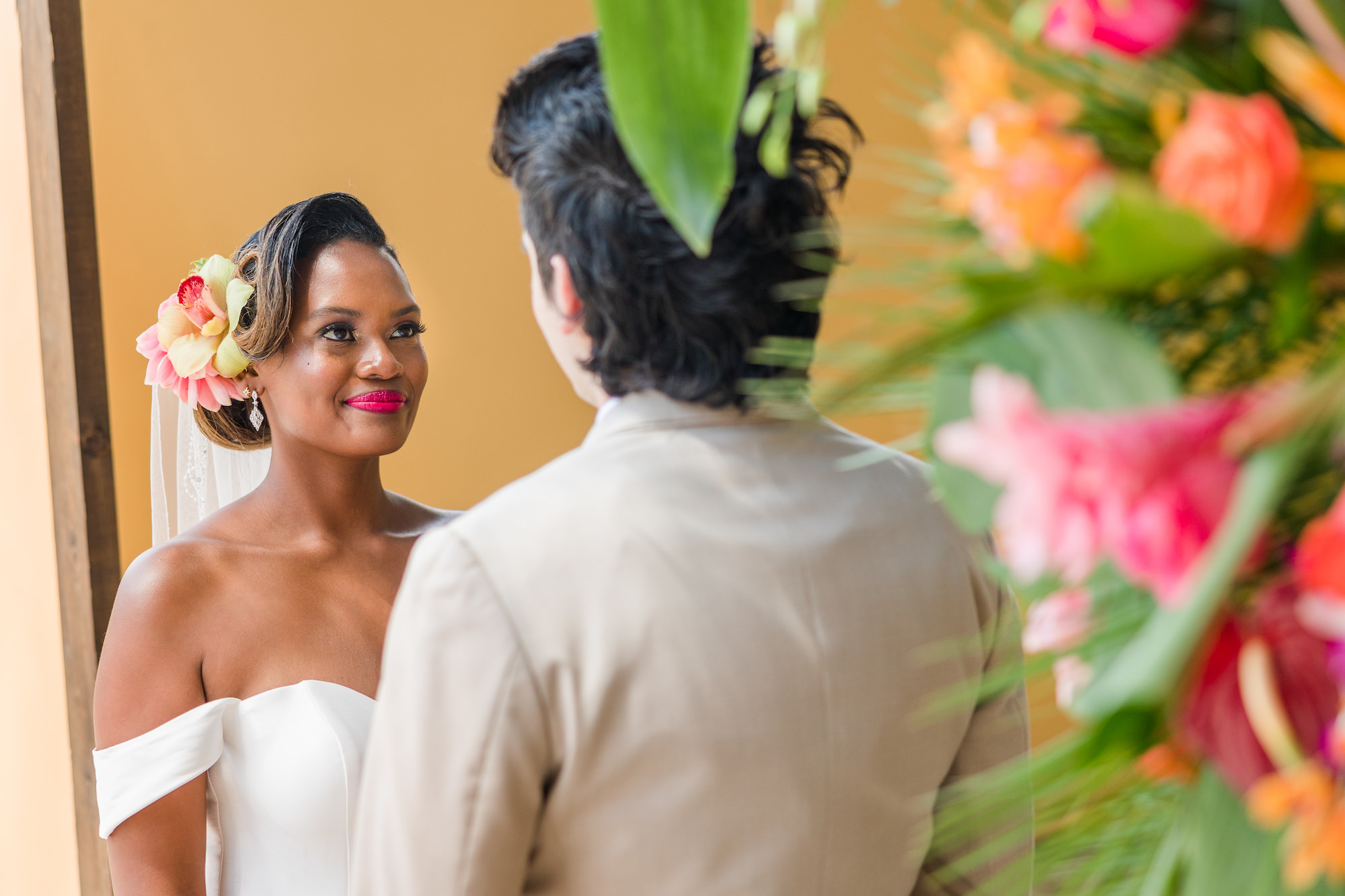 Tropical Pink And Orange Wedding | Tampa Palms Golf & Country Club ...