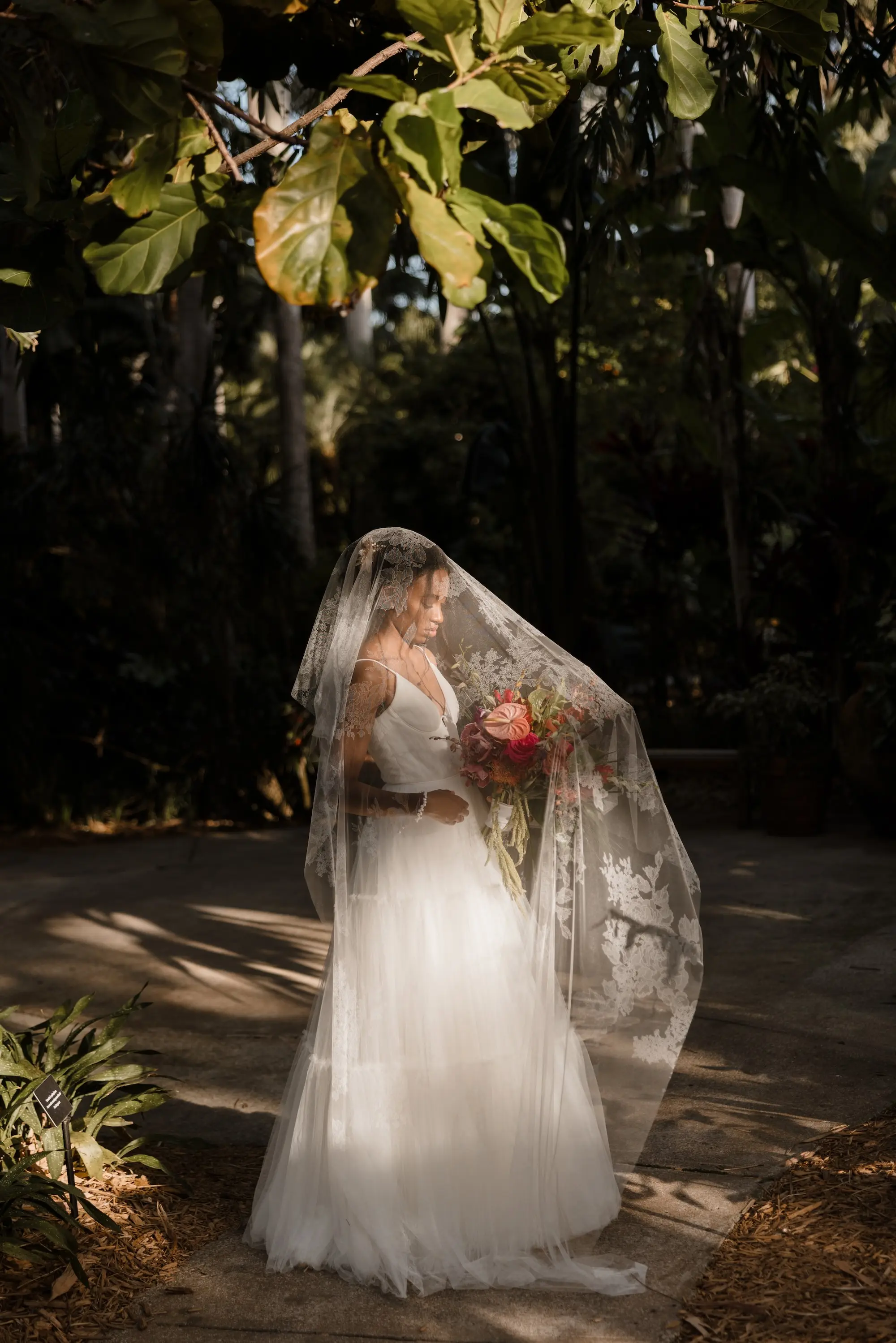 Tropical, Jewel-Toned St. Pete Wedding | Sunken Gardens
