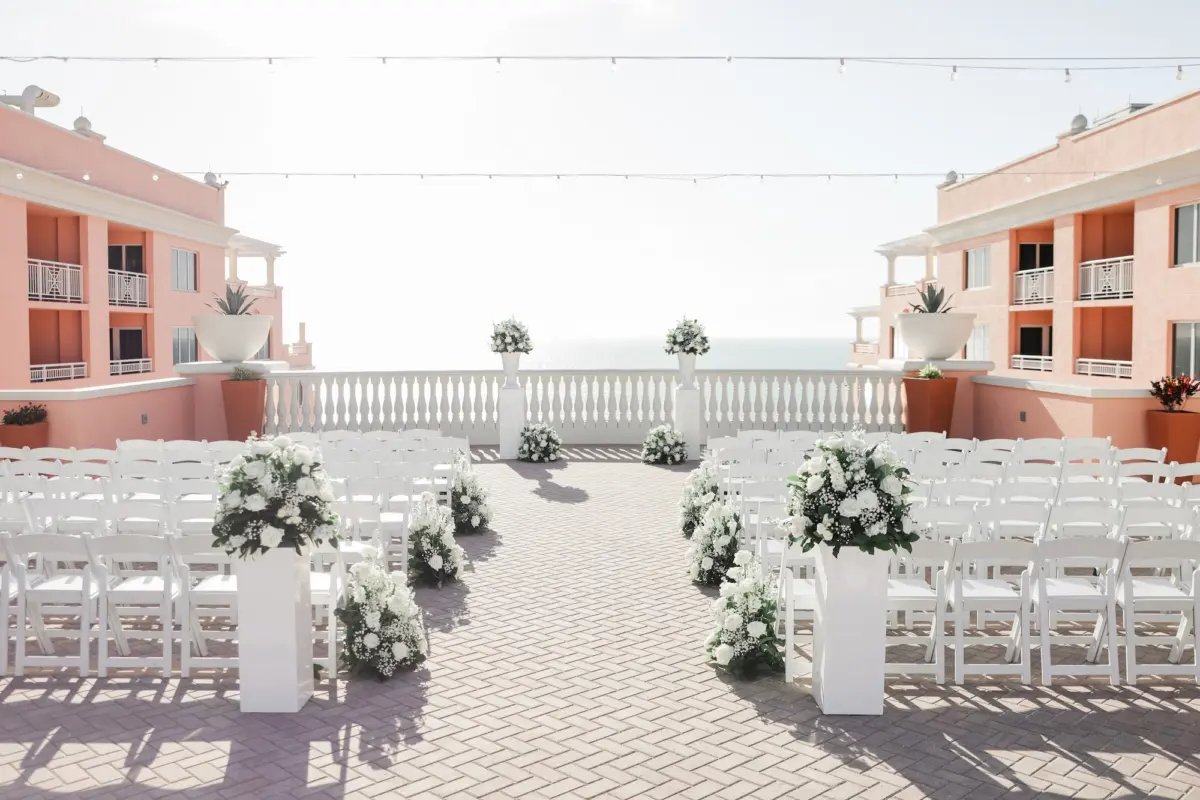 Classic, White Rooftop Wedding | Hyatt Regency Clearwater Beach